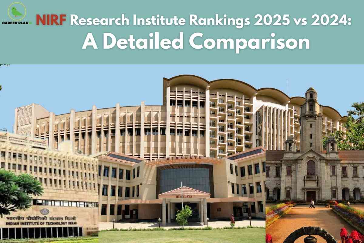 NIRF Research Institute Rankings 2025 vs 2024 | Career Plan B