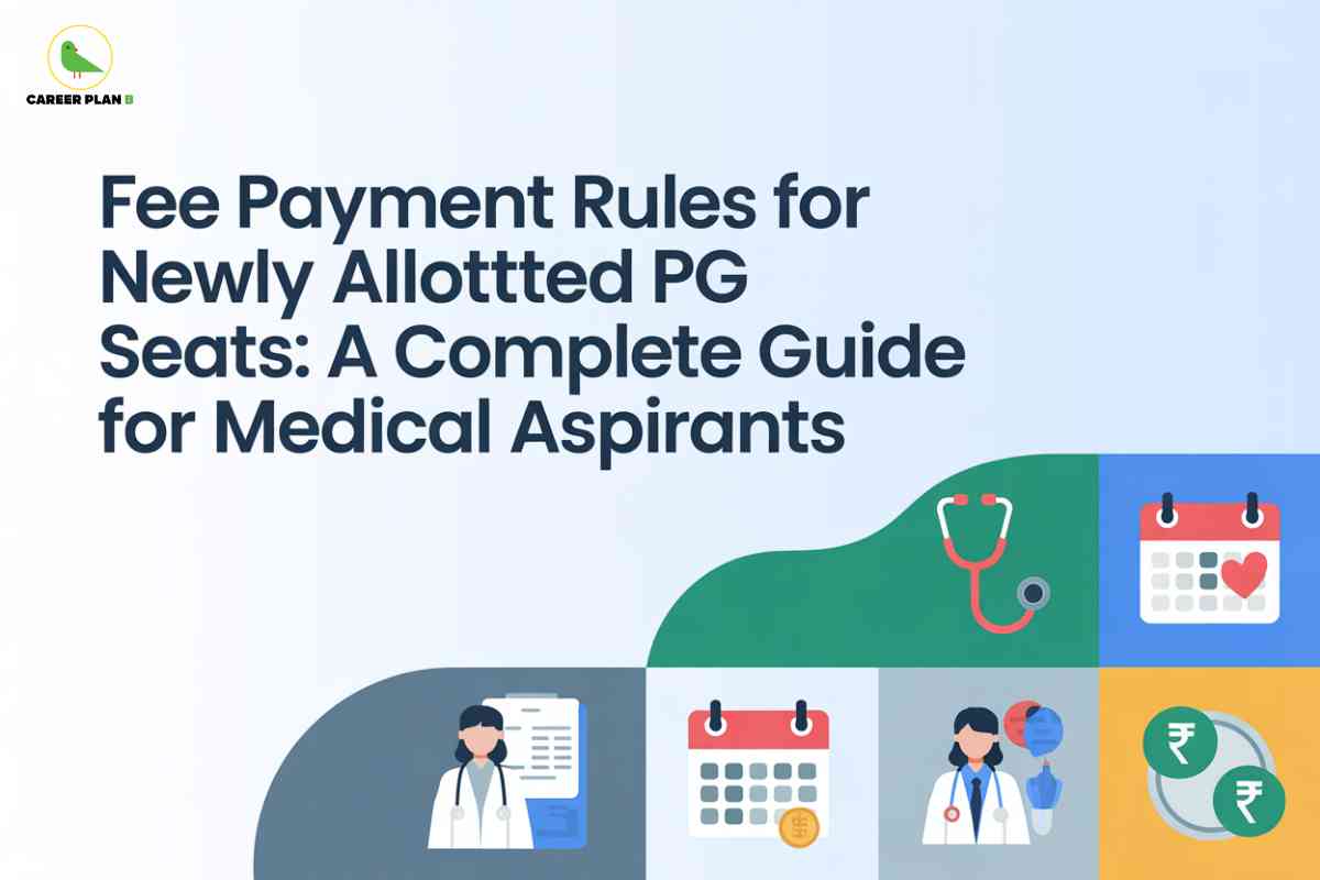 PG Medical Fee Payment Rules 2025: Deadlines & Refund Guide